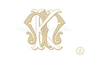 KM Monogram MK Monogram, an Illustration by Shuler Studio