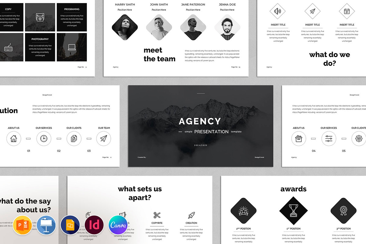 Agency Presentation Template, a Presentation Template by TemplatesForest
