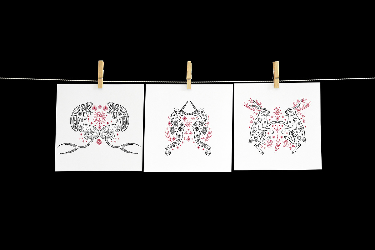 Cryptids Bundle, an Object Graphic by Annie Konst