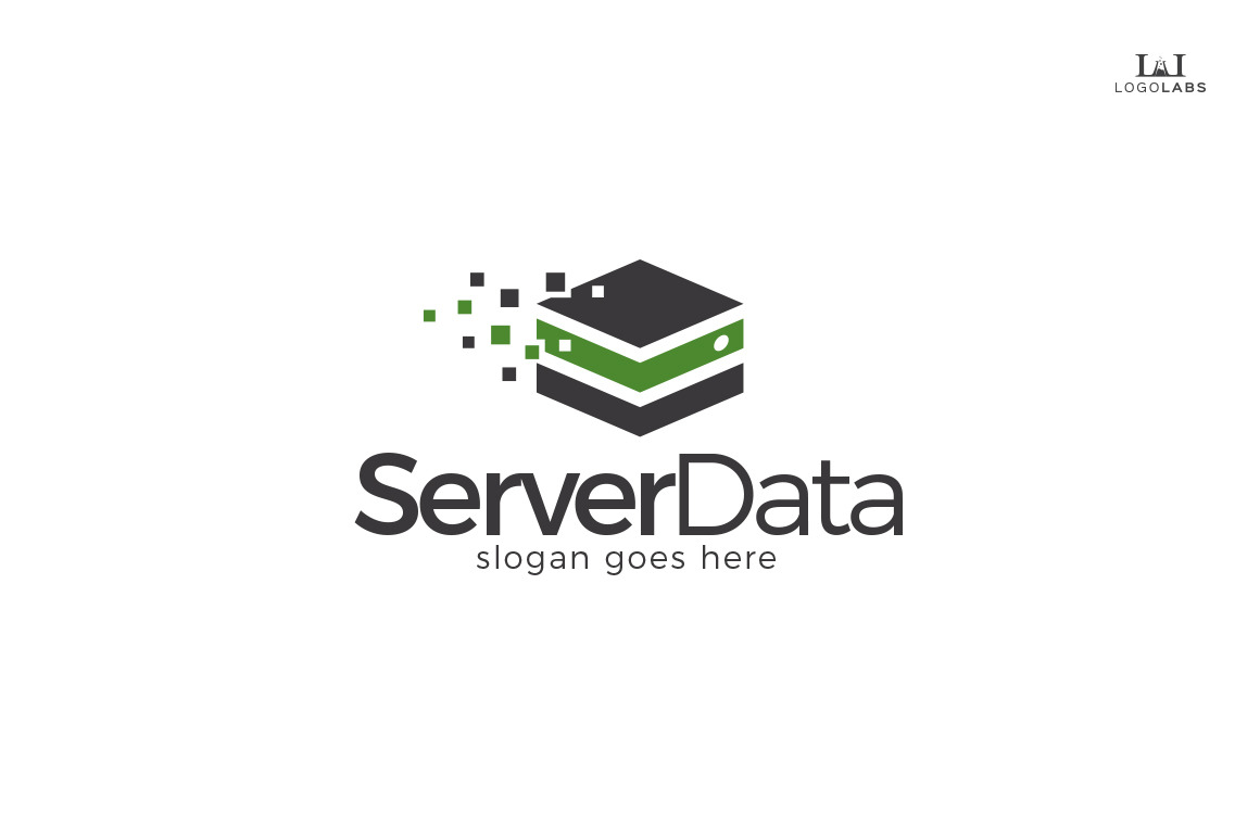 Server Data Logo, a Branding & Logo Template by LogoLabs