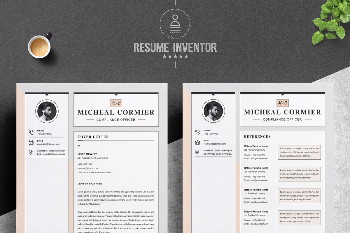 Word Resume Template| Apple Pages CV, a Resume Template by ResumeInventor
