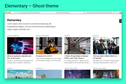 Elementary - Ghost Blogging Theme, a Websites & App Template by ...