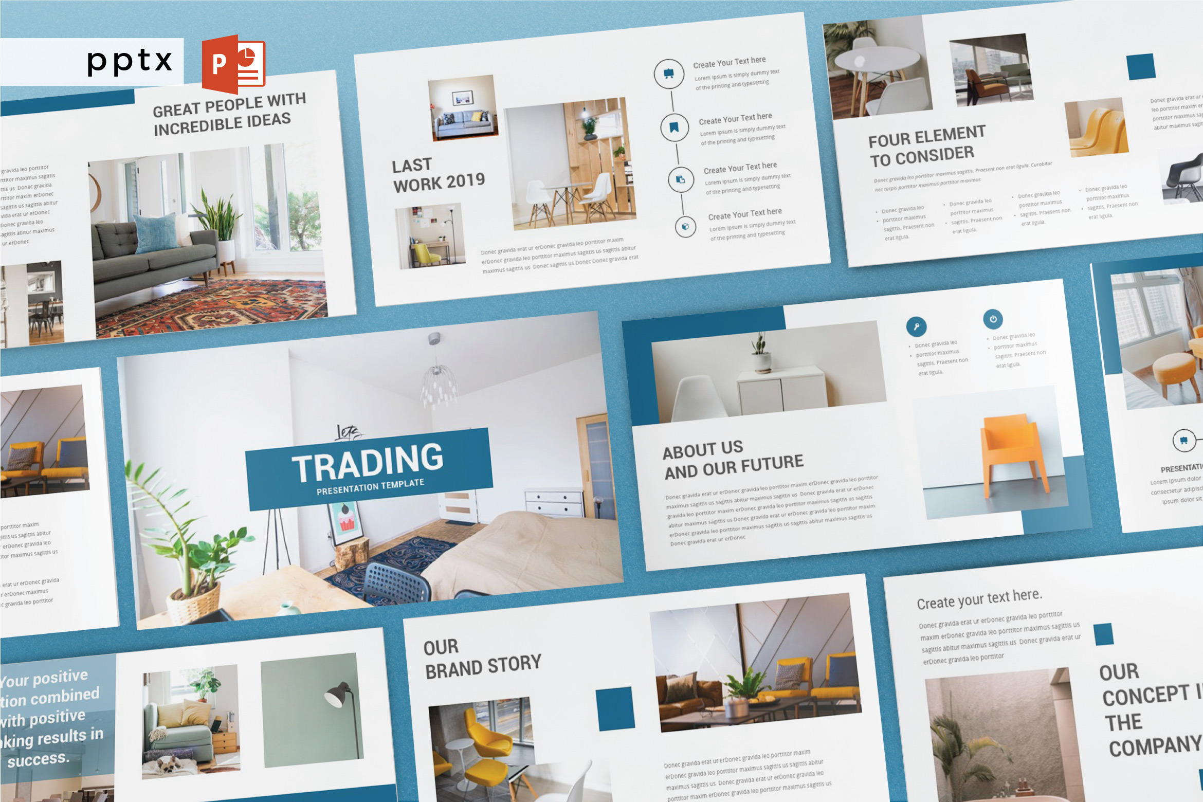 TRADING - Powerpoint Template, a Presentation Template by Shafura