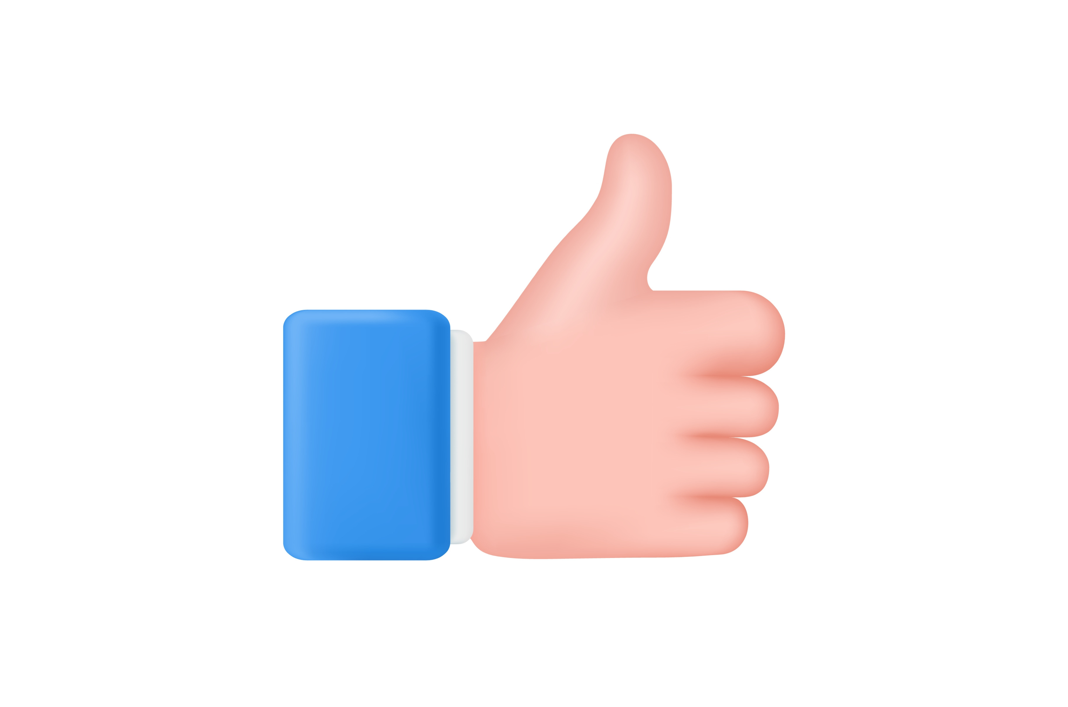 Hand symbol like approved, an Object Graphic by ModVector