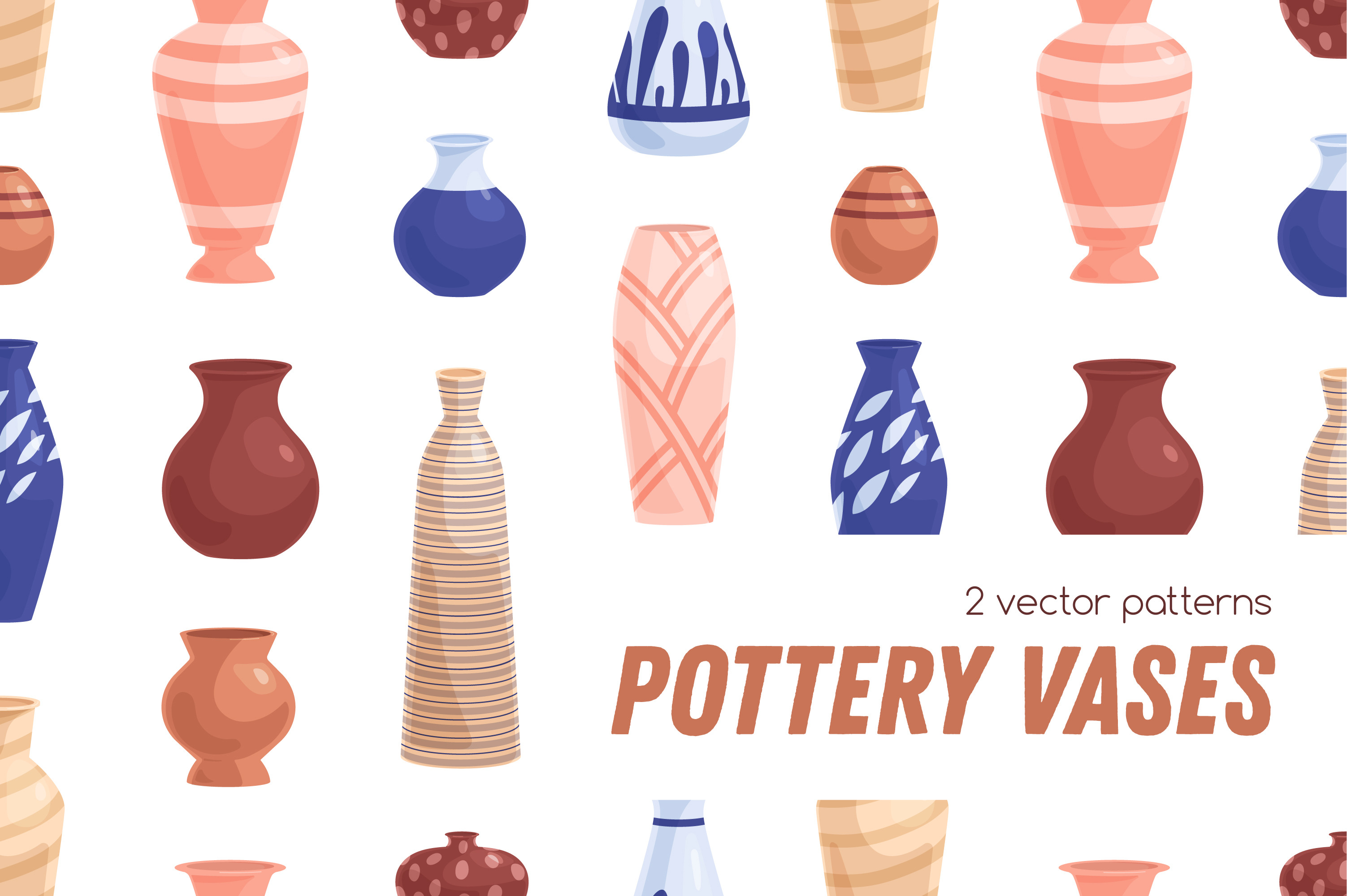 Pottery vases seamless pattern, a Pattern Graphic by Good Studio
