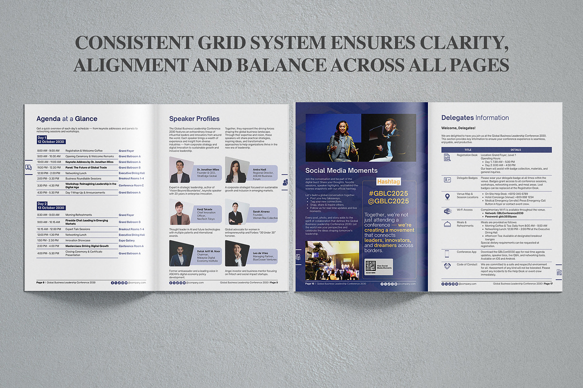 Business Conference Program Book
