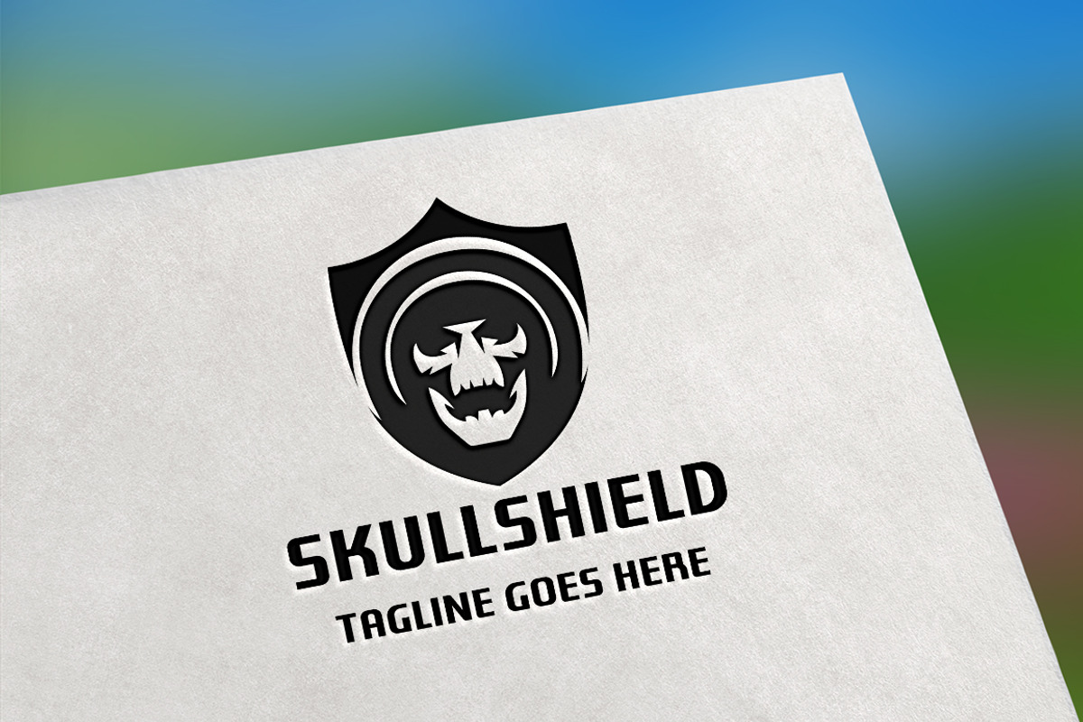 Skull Shield Logo, a Branding & Logo Template by Design_Planet ...