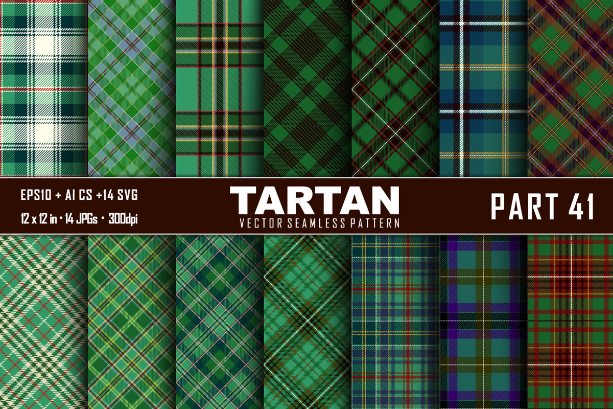 Seamless Tartan Pattern Part - 41, a Pattern Graphic by Vectorchoice