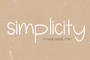 Simplicity Handmade Font, a Script Font by Sweet Fig