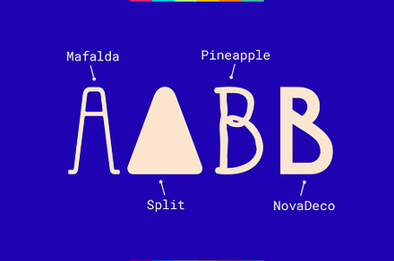 Split Type Family, a Sans Serif Font by Types and Boats