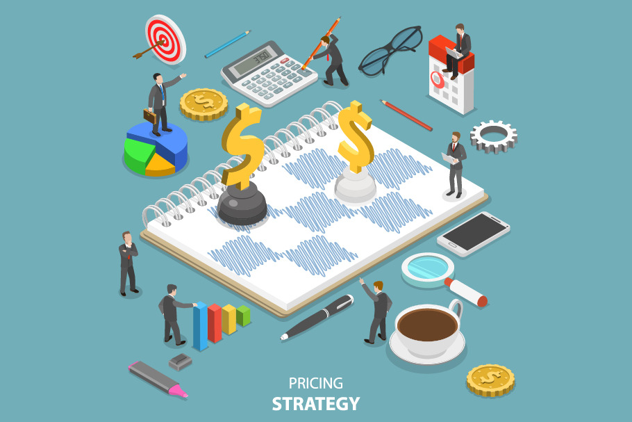 Pricing strategy, a Finance Illustration by AndriiStore