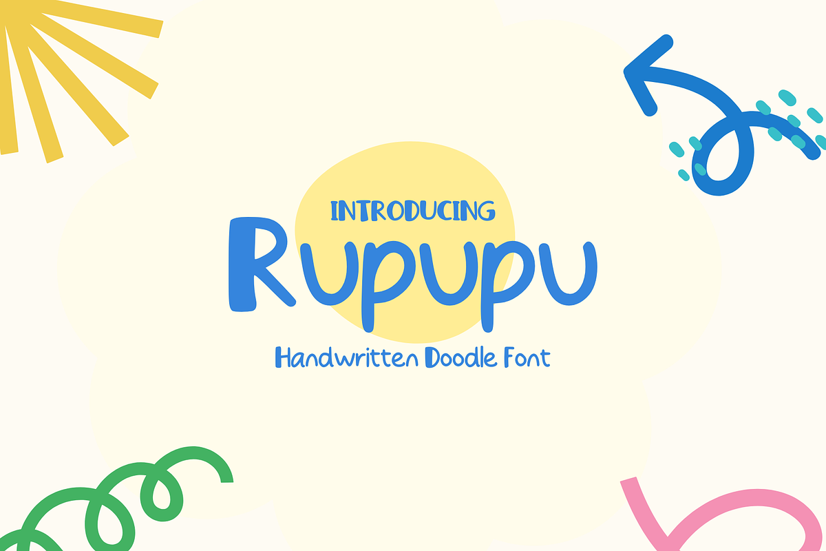 Rupupu - Handwriting Doodle Font, a Handwritten Font by typstudio
