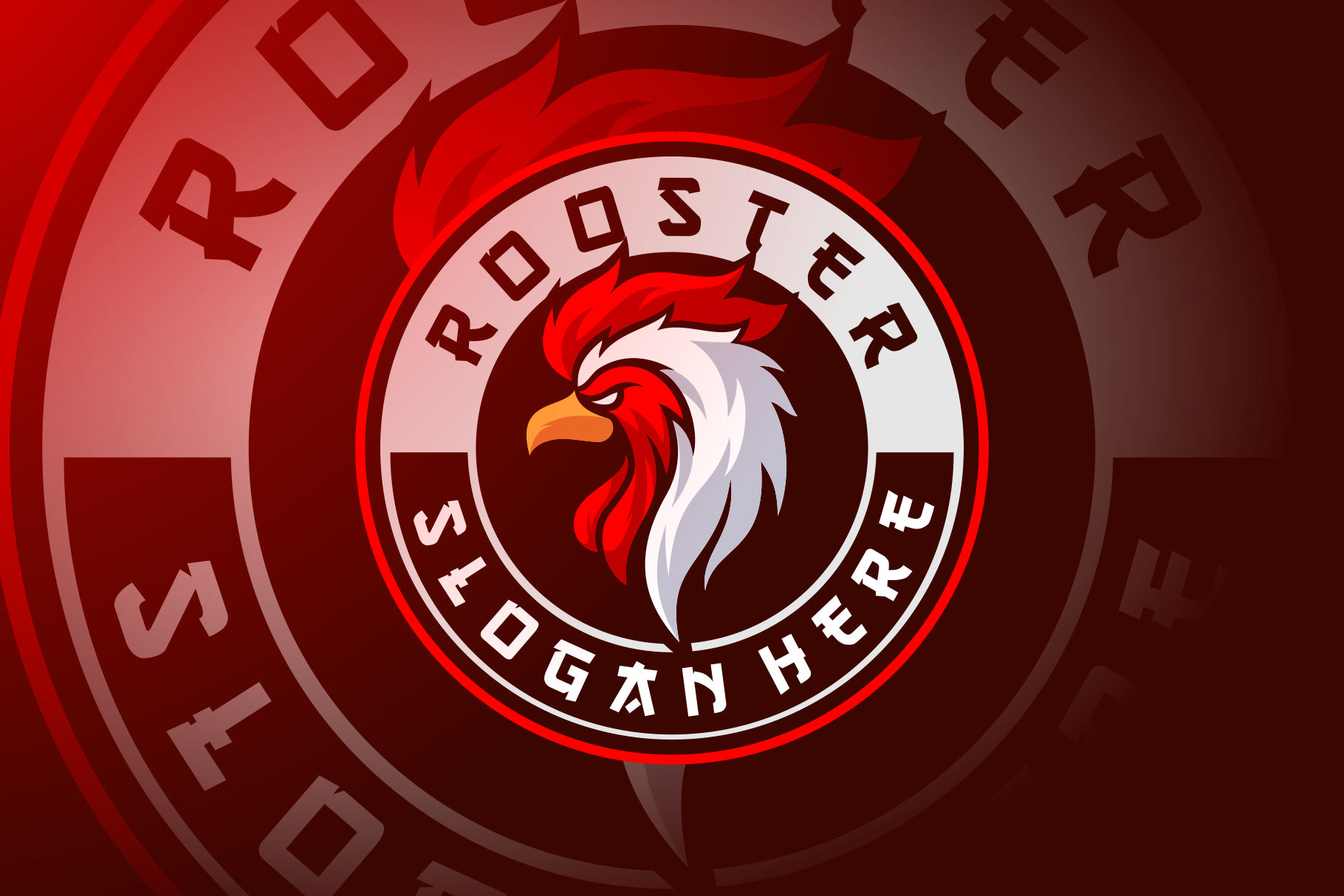 Rooster logo template, a Branding & Logo Template by TFamz