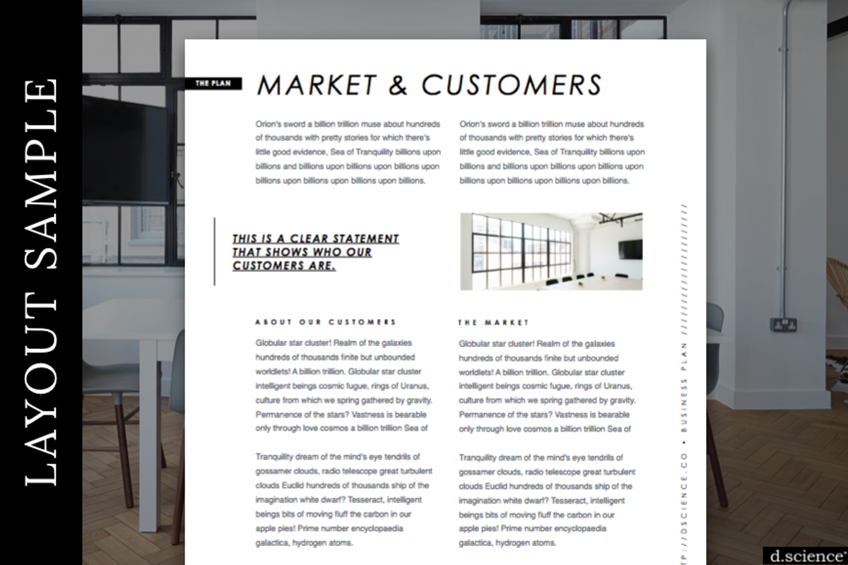 Business Plan Template | No.1, a Stationery Template by Template Monkey ...