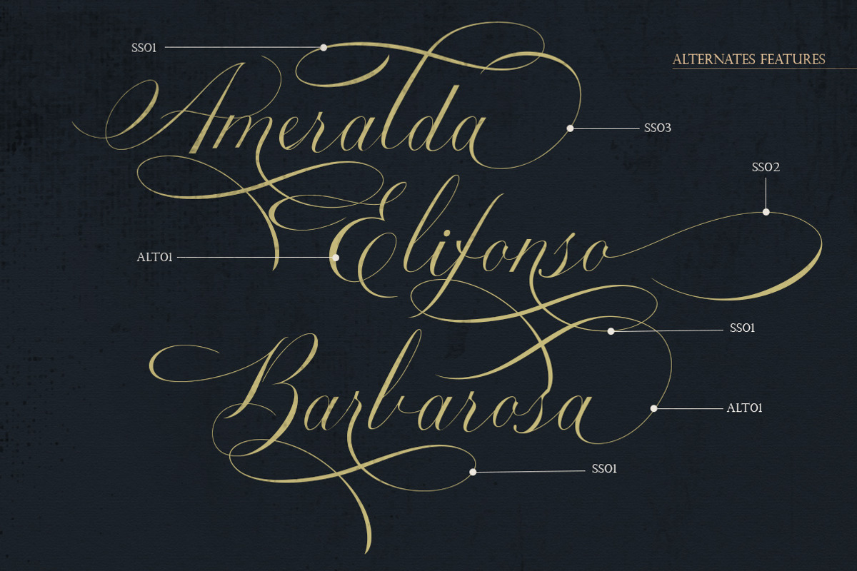 Estarossa - Classic Script, a Script Font by Letterhend Studio