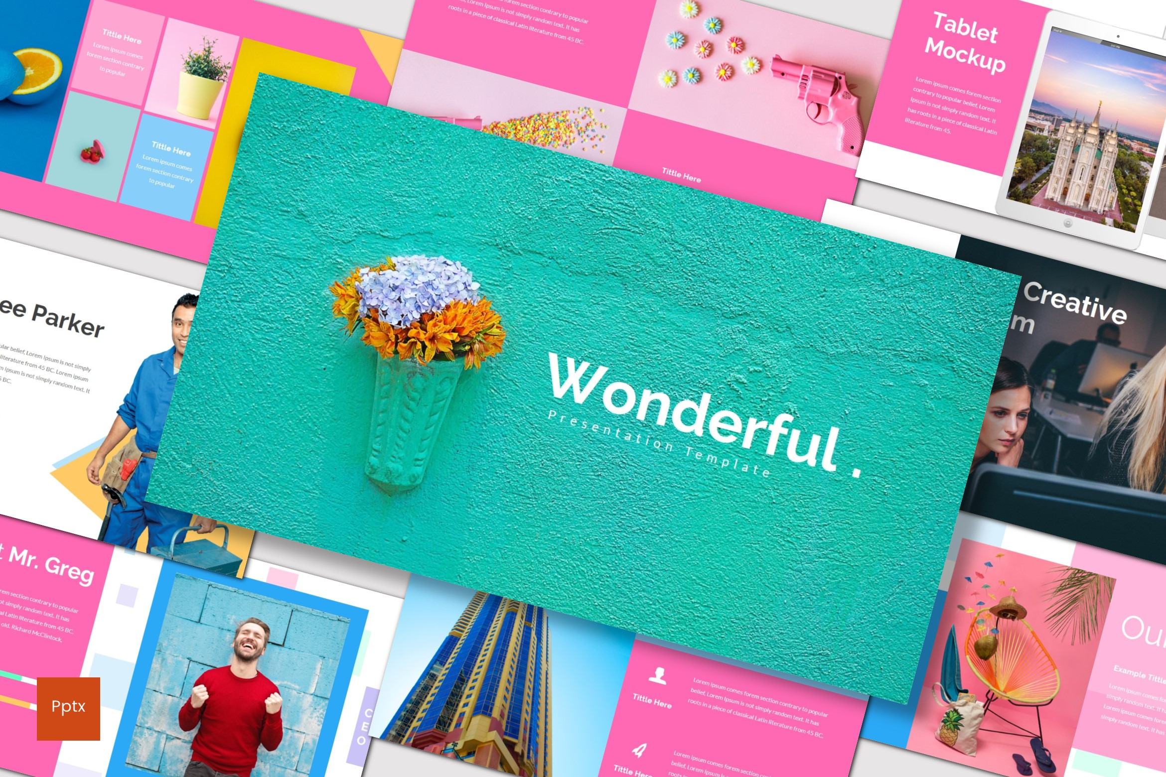 Wonderful - Powerpoint Template, a Presentation Template by inspirasign