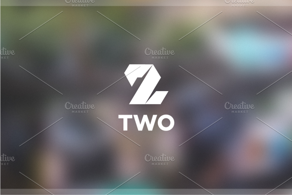 Two - Abstract Number 2 Two Logo, a Branding & Logo Template by yopie