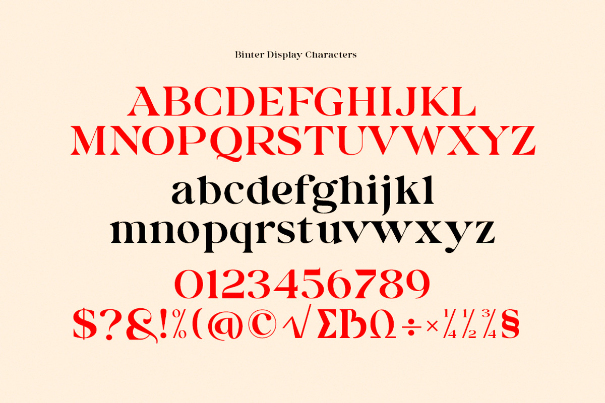 Binter Display Classy Serif