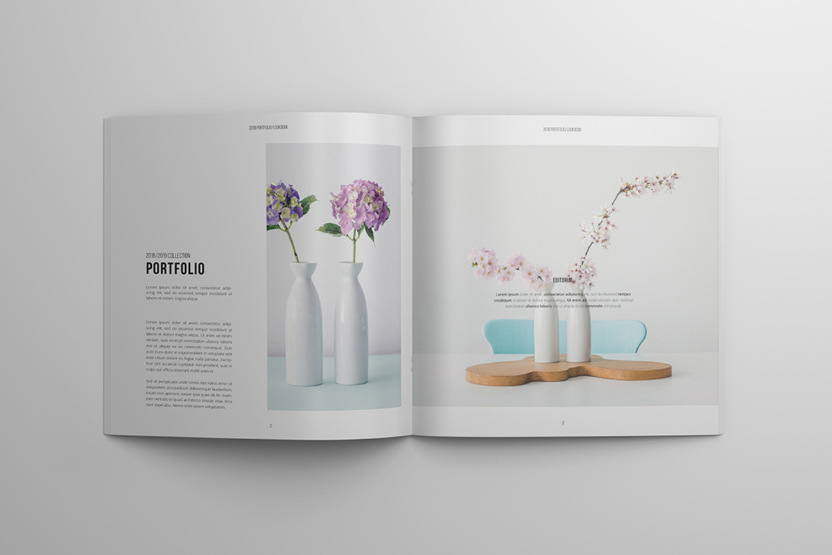 Floral Portfolio, a Brochure Template by MA-KING_ART | Creative Market