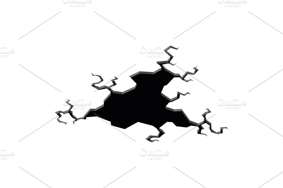 Earthquake cracks. Hole effect, a Texture Graphic by Things for ...
