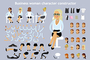 Business woman character constructor, a Person Illustration by naum_studio