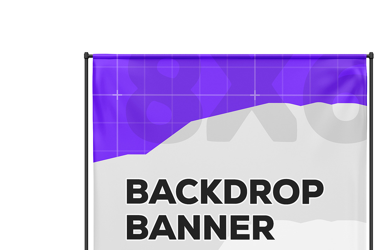 Vertical Backdrop Ads Banner Mockup, an Advertising Mockup by Ram ...