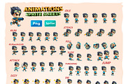 2D Game Character Sprites, an Illustration by DionArtworks