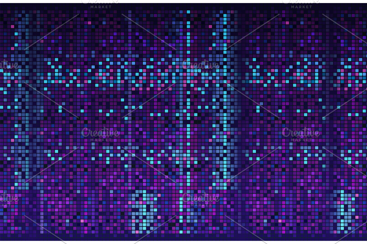 Pixel art work banner, pixel effect, a Decorative Illustration by ...