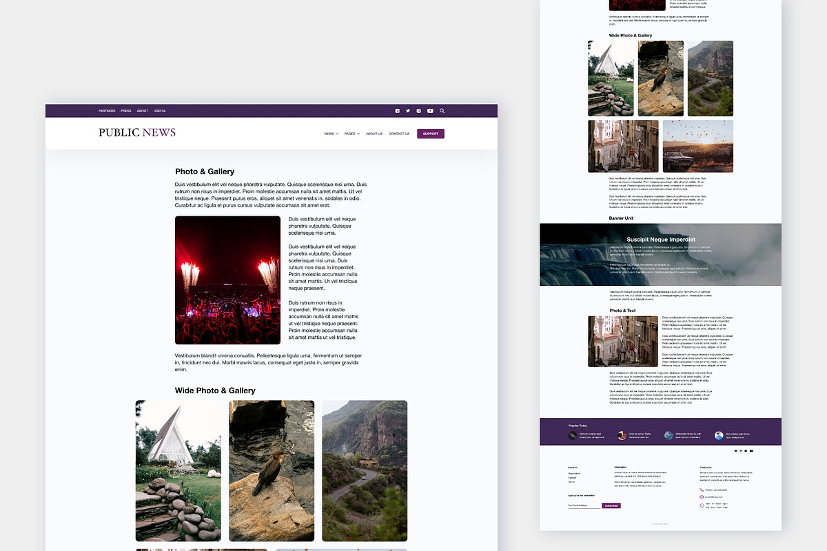 Public News - Website Template, a Websites & App Template by RPWDS