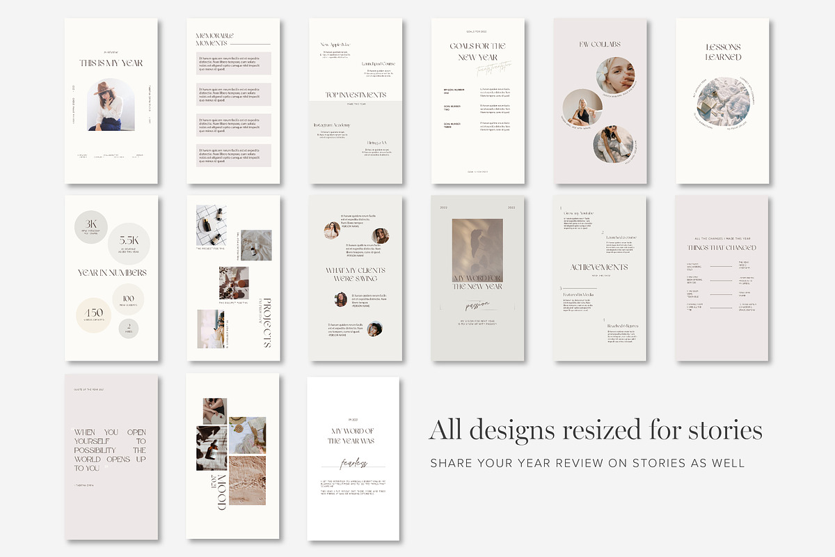 Year in Review Social Media Template
