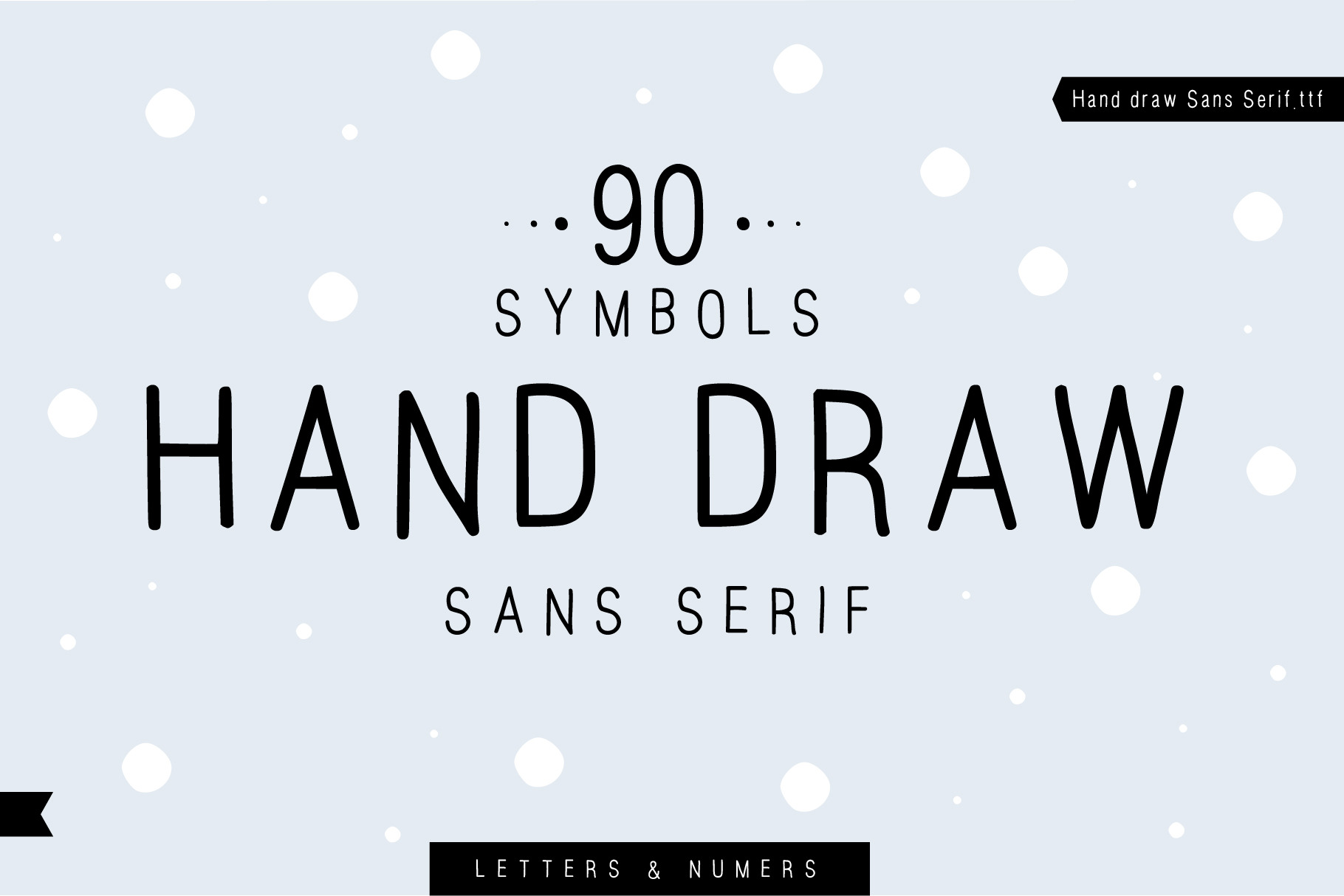 Hand Draw sans serif, a Sans Serif Font by Vladimir Vihrev
