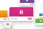 Color Gift Cards, a Card Template by RZDESIGN