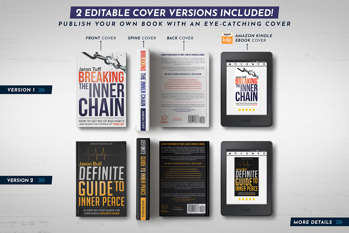 Editable Book Cover Template