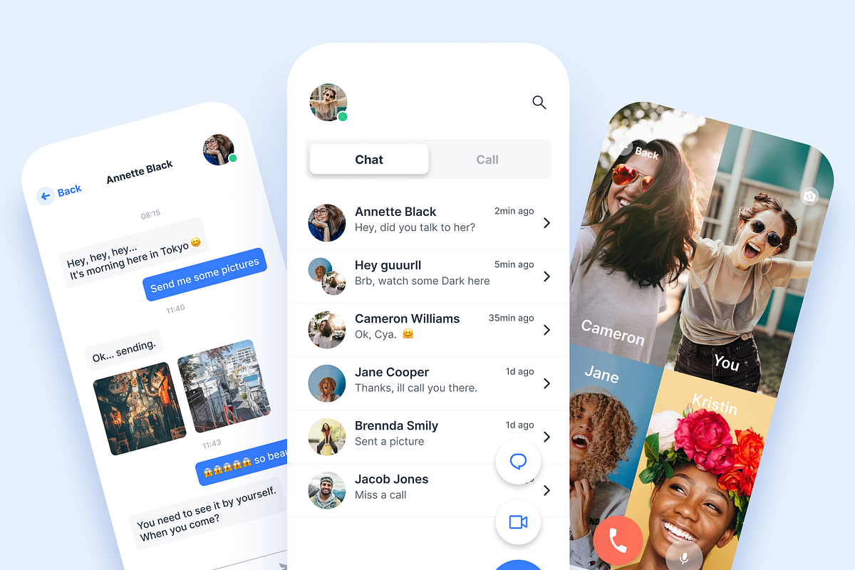 Talky | Chat & Video Messenger App, an App Template by Kstello Design