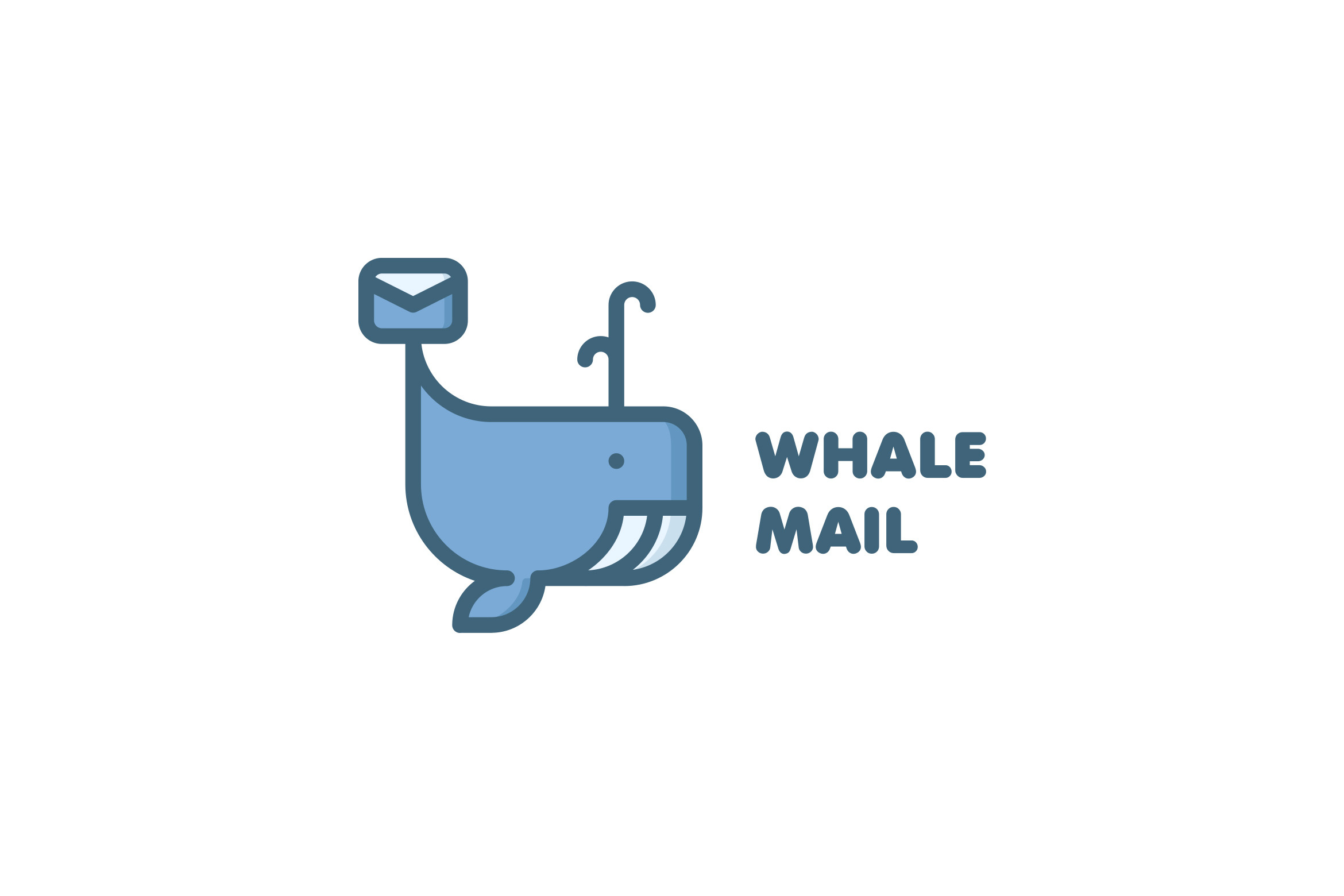 Whale Mail Logo, a Branding & Logo Template by Last Spark