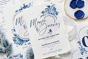 Elegant Delft Blue Wedding Suite, an Invitation Template by ...