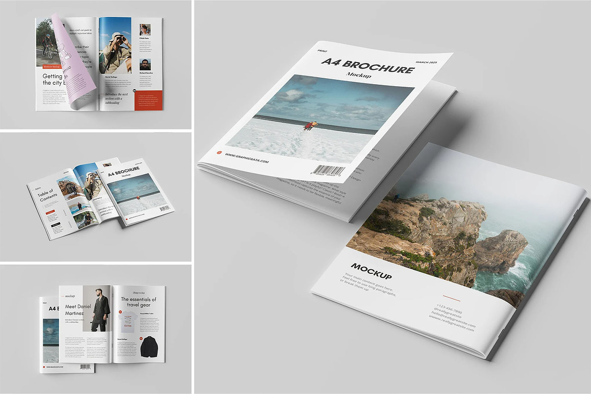 A4 Brochure Mockup