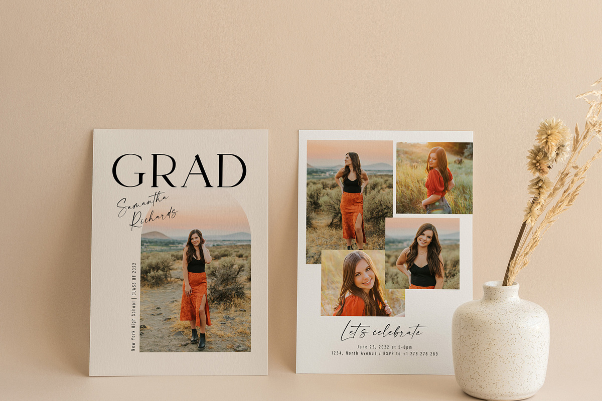 Graduation Card PSD Canva G356, a Card Template by Salsal Design