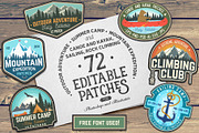 Outdoor Adventure Patches/Badges | Branding & Logo Templates ~ Creative ...