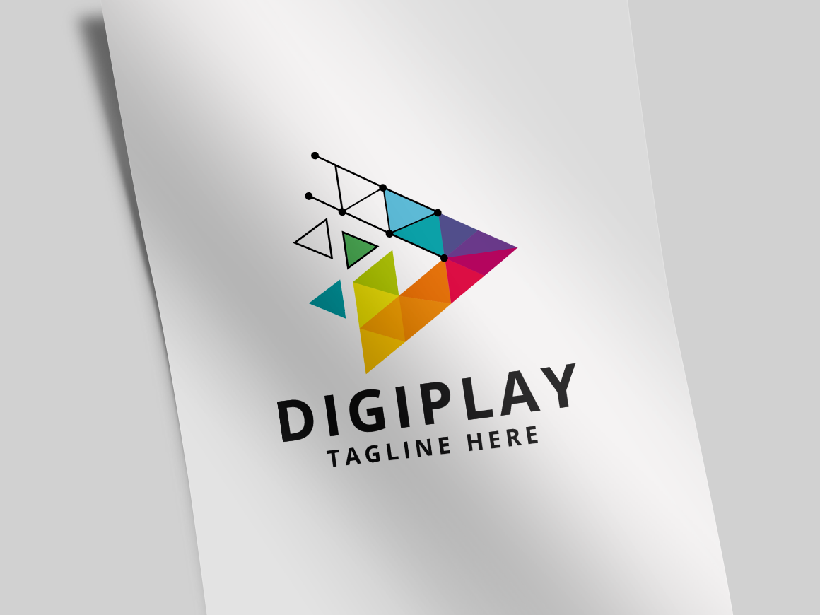 Digital Play Button Logo, a Branding & Logo Template by Design_Planet