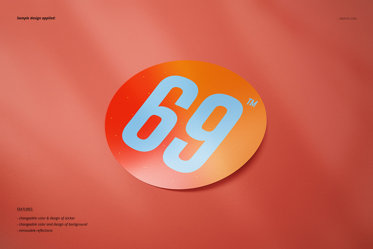 Sticker Generator Mockup Set, a Product Mockup by creatsy5