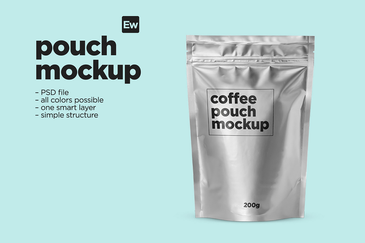 Metallic Pouch Mockup, a Templates & Theme by easy.way