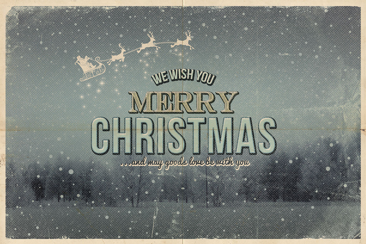 Vintage Christmas Cards, a Card Template by Imagination Area