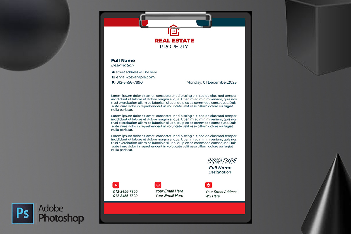 Elegant Letterhead Template