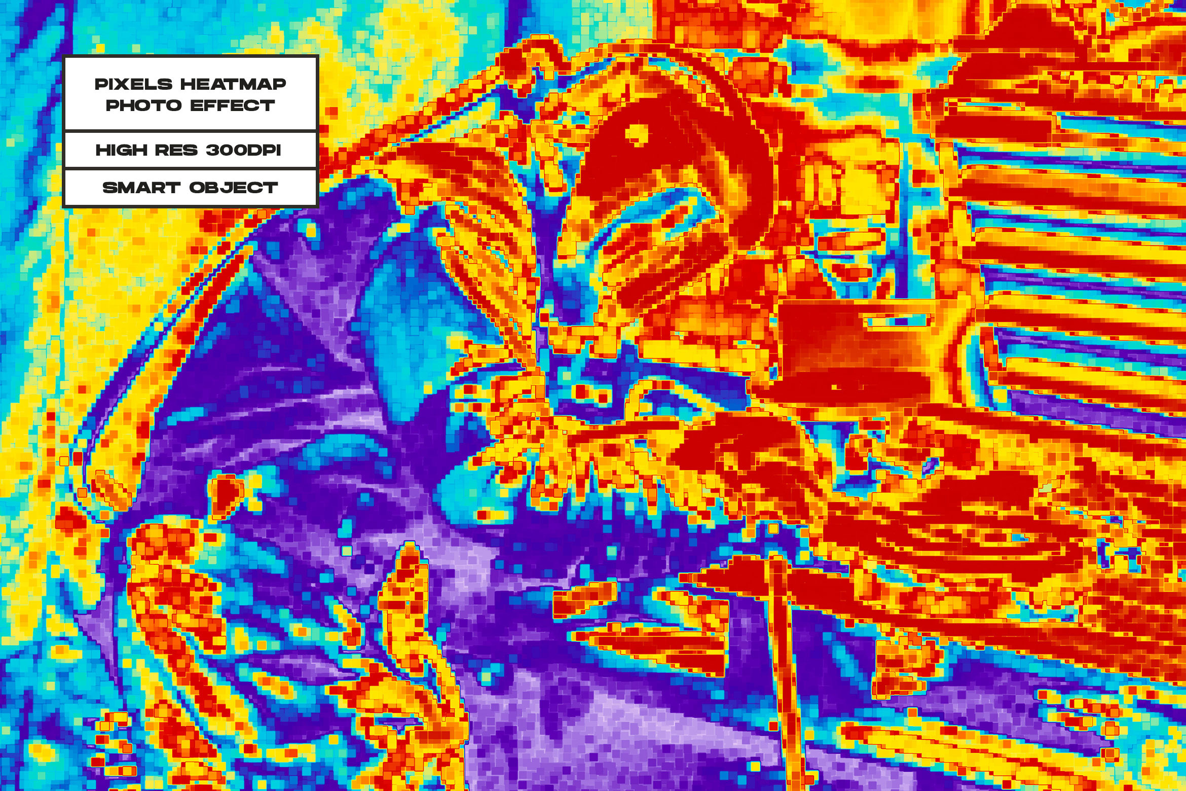 Pixels Heatmap Photo Effect | Layer Styles ~ Creative Market