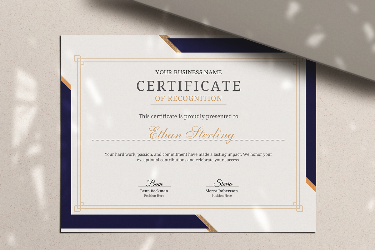 Certificate Template In Canva - ES