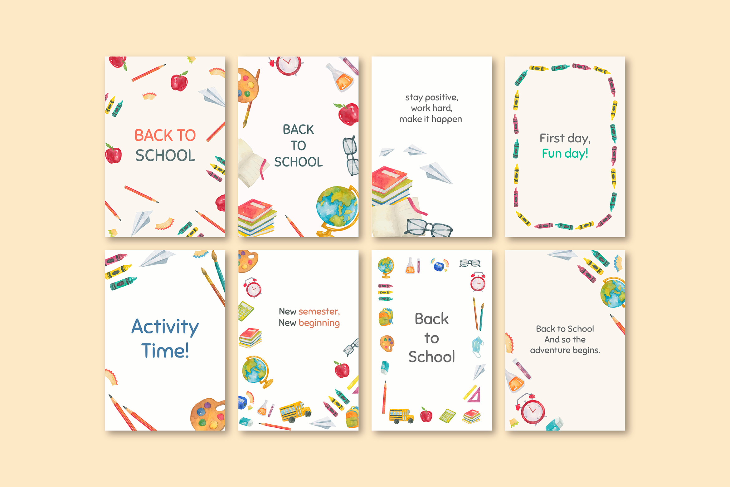 Back to school template set, a Social Media Template by rawpixel ...