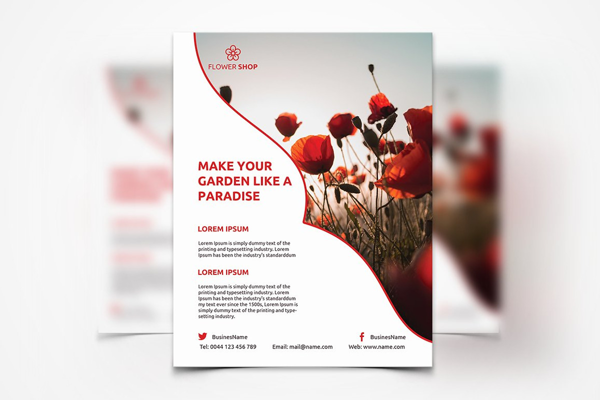 6 Flowers Flyers, a Flyer Template by Creatricks