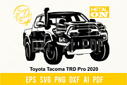 Toyota Tacoma TRD Pro 2020 Car SVG, an Illustration by Digital-Clipart