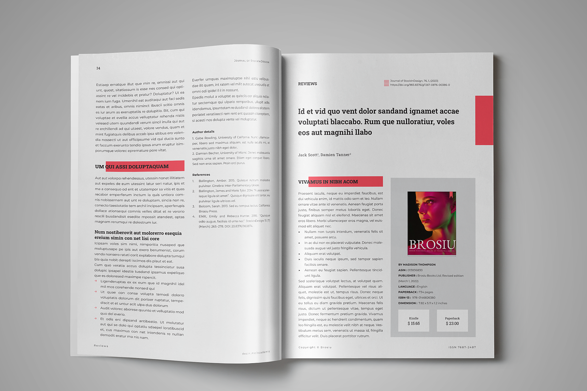 Academic Journal Template in Adobe InDesign